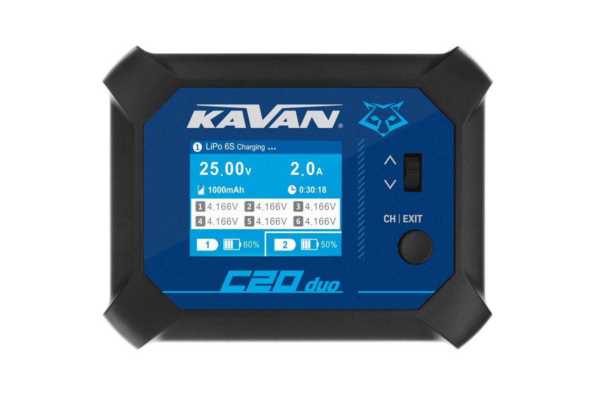 Kavan C20 Duo balanced charger 2x100W - RC Modellflysport